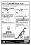 Dinosaur Fossil Activity Sheet free download