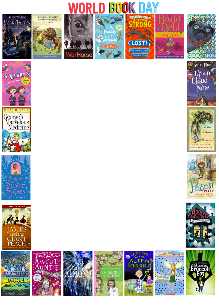 Free World Book Day frame/ border